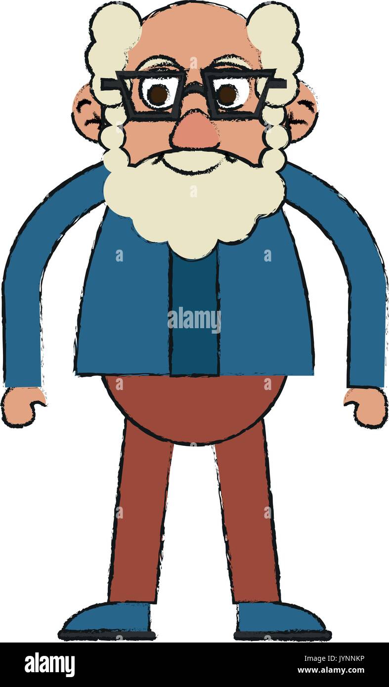 old man vector illustration Stock Vector Image & Art - Alamy
