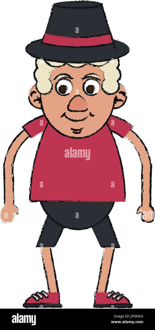 old man vector illustration Stock Vector Image & Art - Alamy