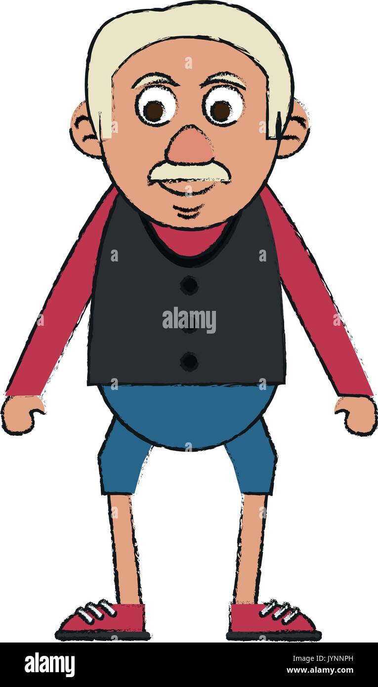 old man vector illustration Stock Vector Image & Art - Alamy