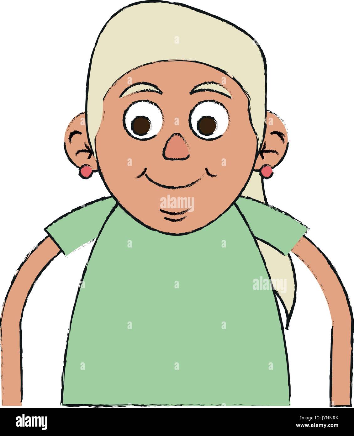 old woman vector illustration Stock Vector Image & Art - Alamy