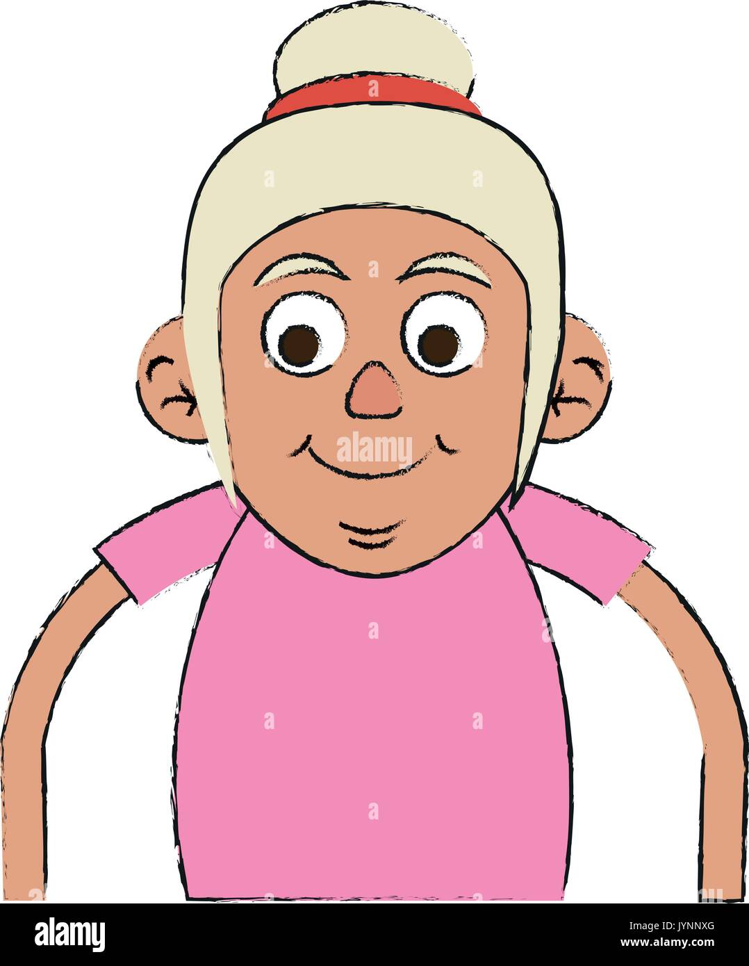 old woman vector illustration Stock Vector Image & Art - Alamy