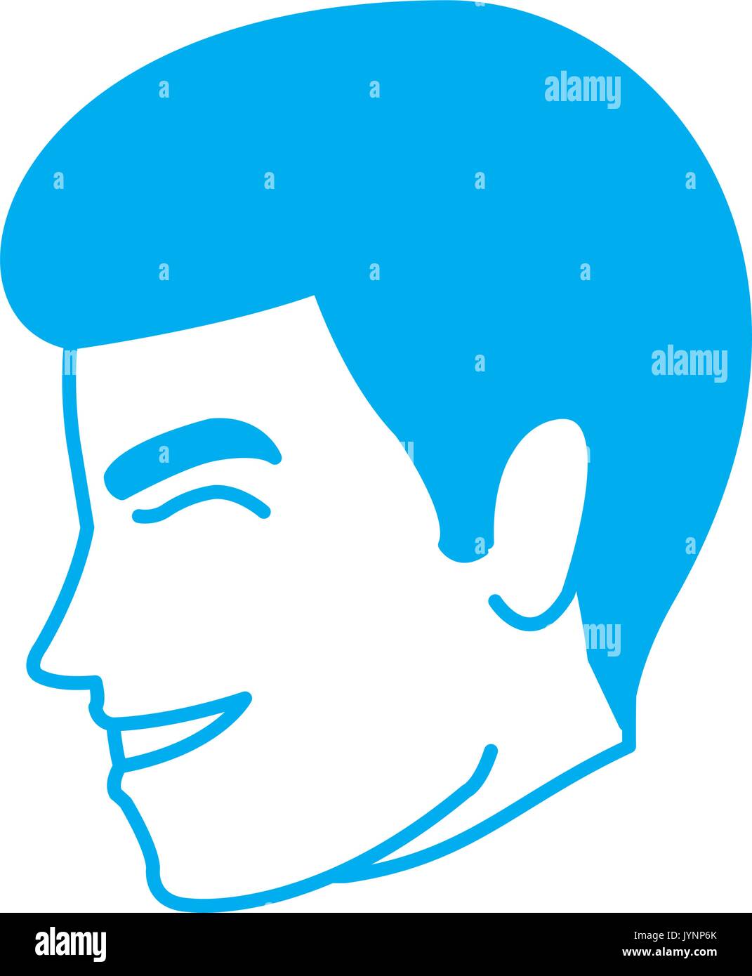 happy man wedding groom face profile Stock Vector Image & Art - Alamy