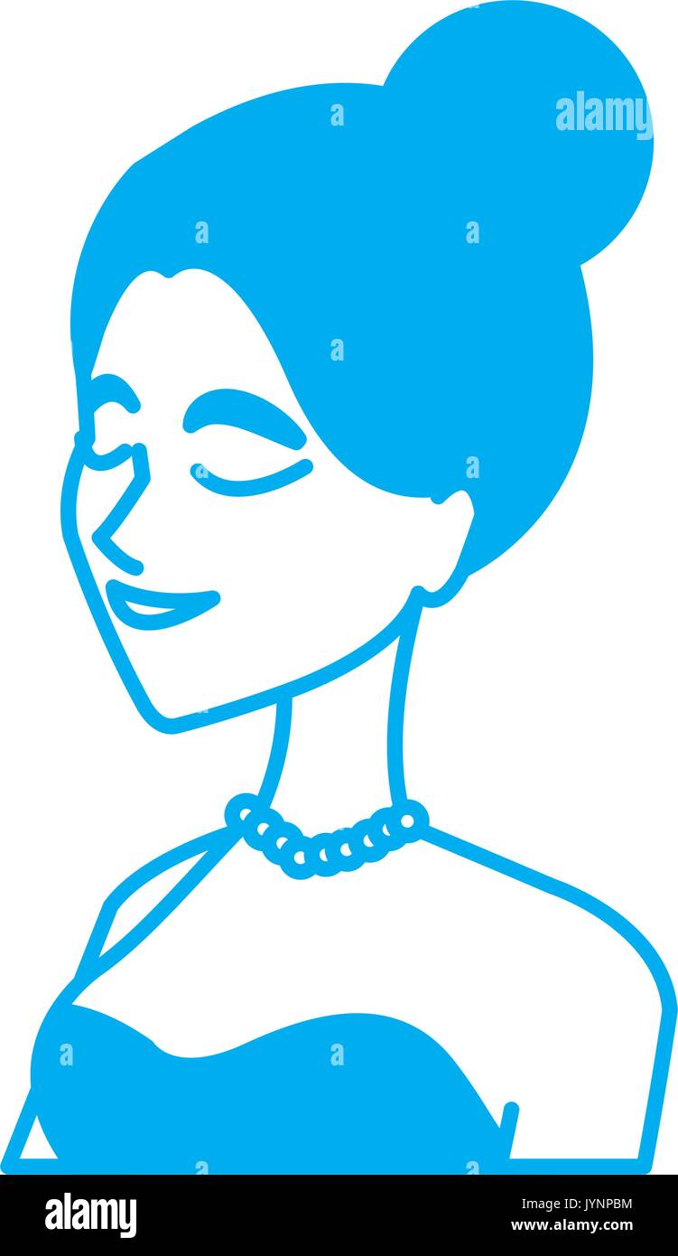 happy woman wedding portrait bride character Stock Vector Image & Art ...