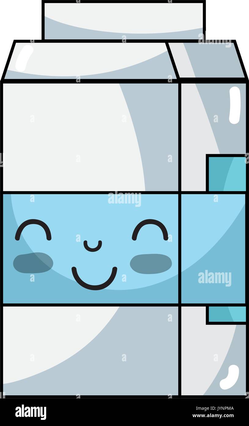 kawaii cute happy milk box Stock Vector Image & Art - Alamy