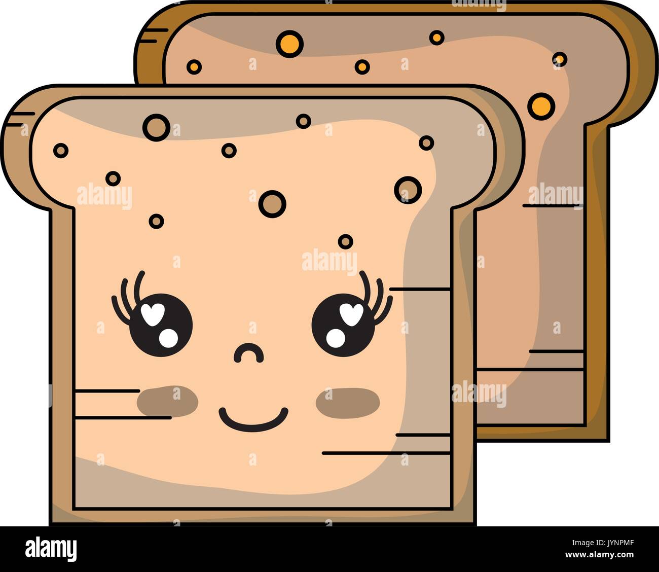 kawaii cute tender breads nutrition Stock Vector Image & Art - Alamy
