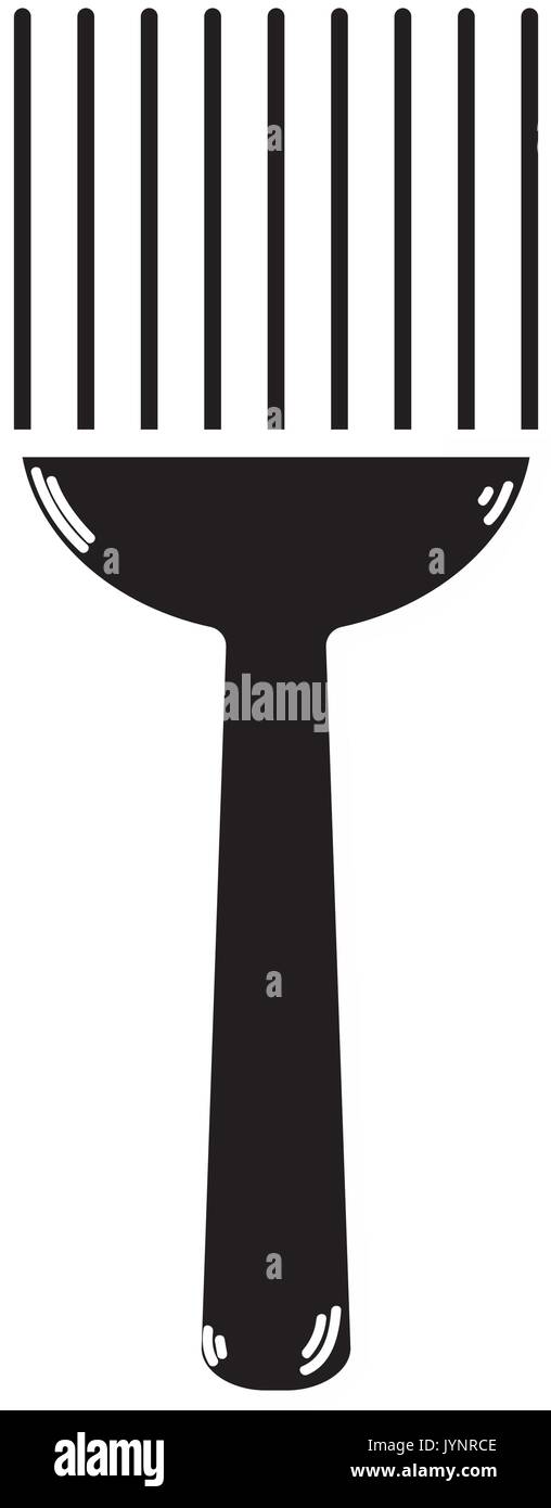 contour fork kitchen utensil that used to cook Stock Vector Image & Art ...