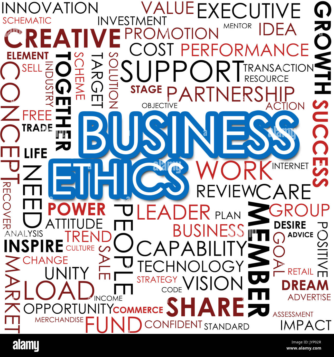 Business ethics word cloud cloud image with hi-res rendered artwork ...