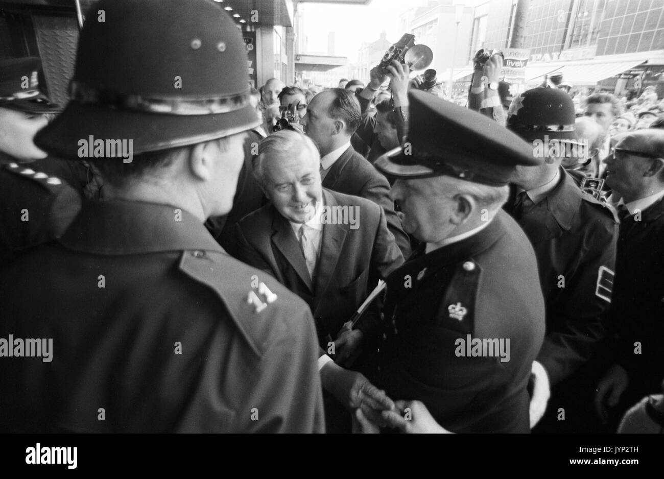 British Prime Minister Harold Wilson arriving at the Trades Union ...