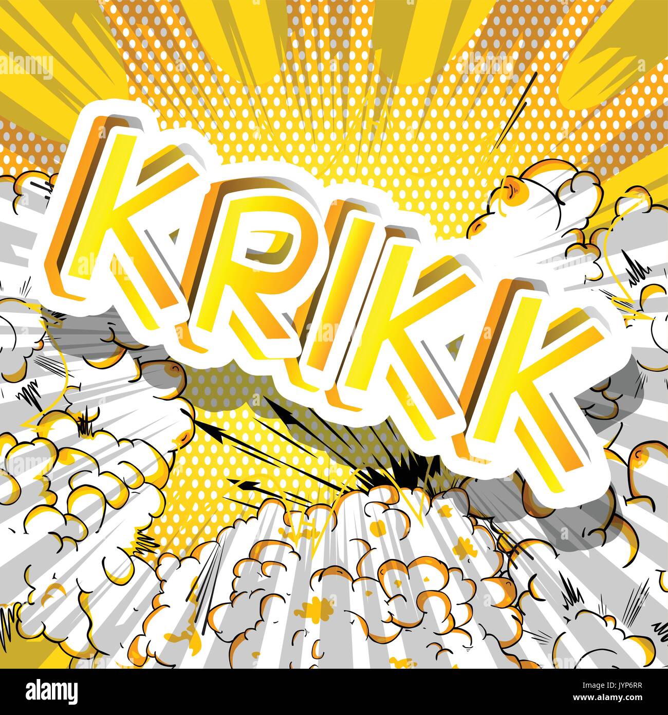 Krikk - Vector illustrated comic book style expression Stock Vector ...