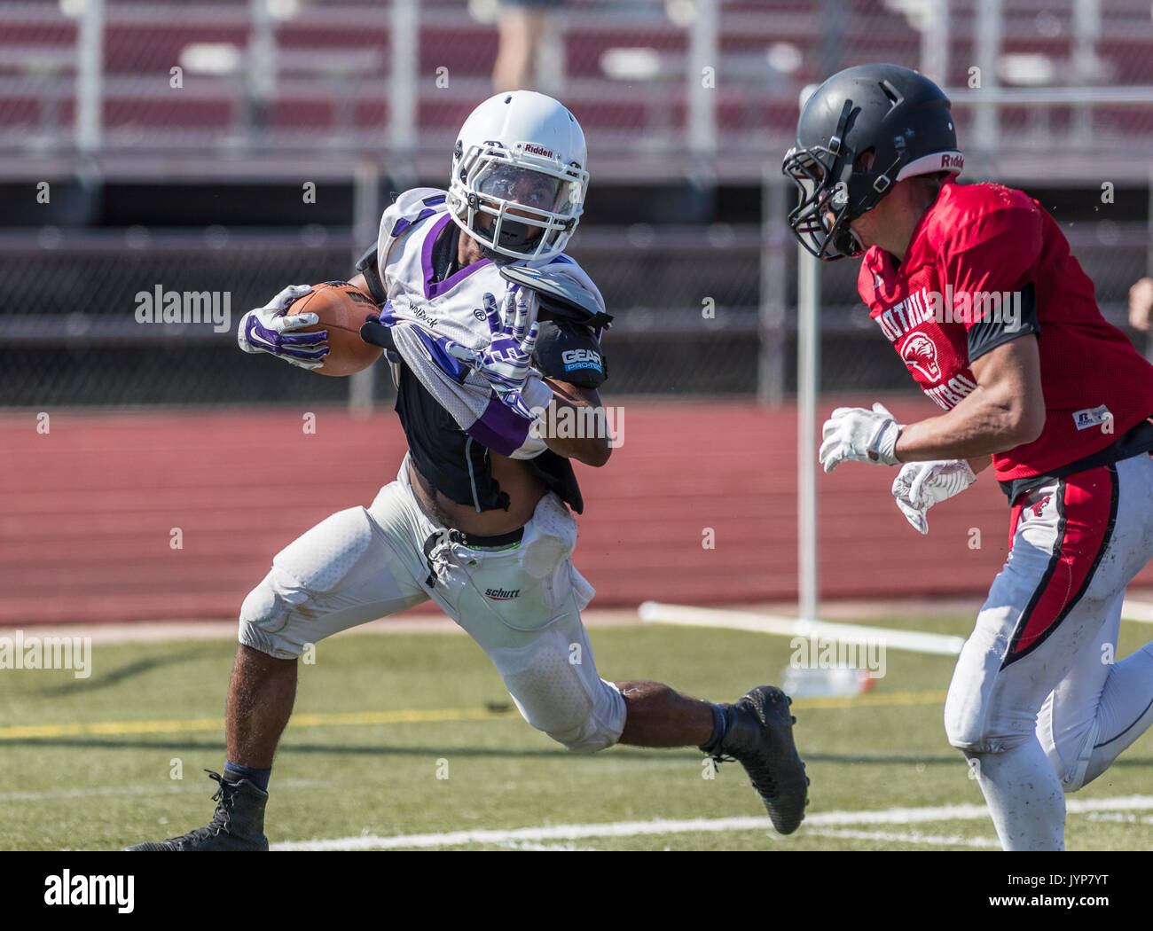Football action with Shasta at Foothill High School in Palo Cedro ...