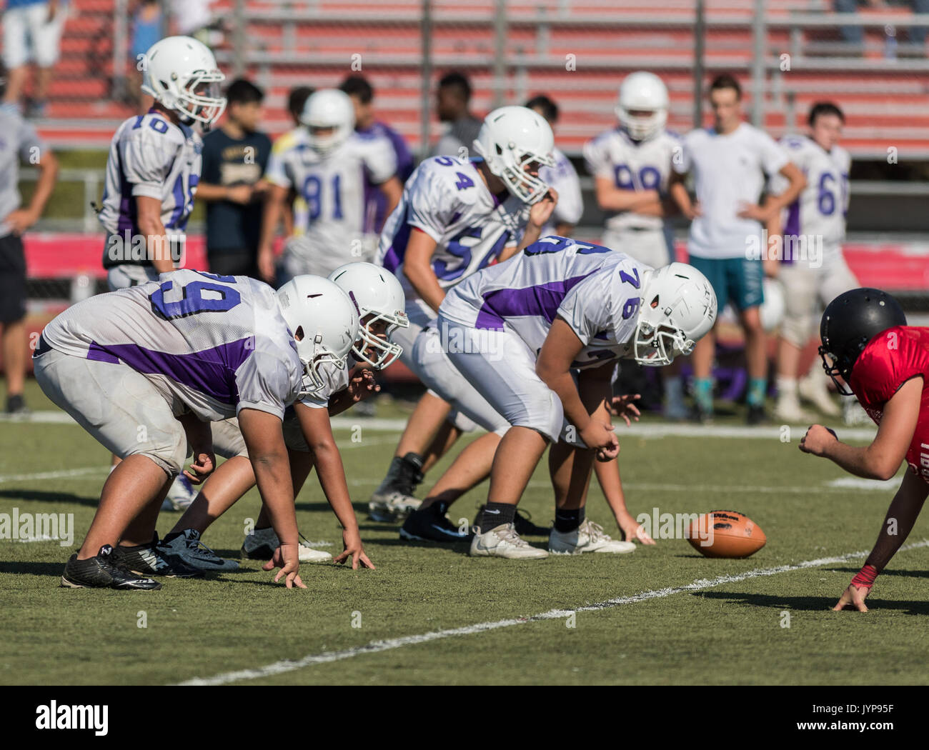 Football action with Shasta at Foothill High School in Palo Cedro ...