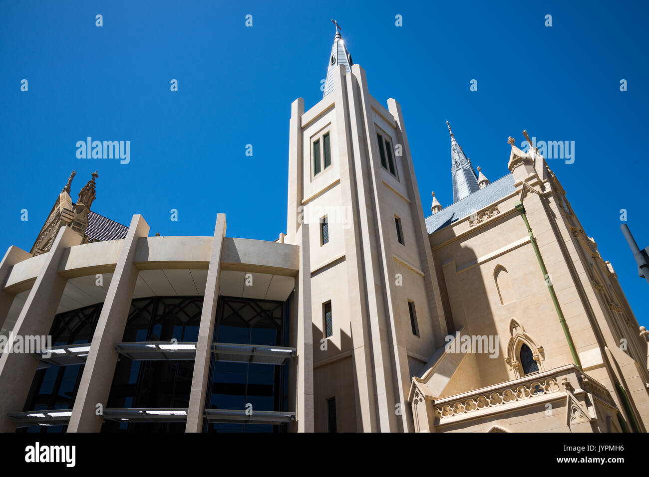 A view of St Mary's Cathedral in Perth City, Western Australia Stock ...