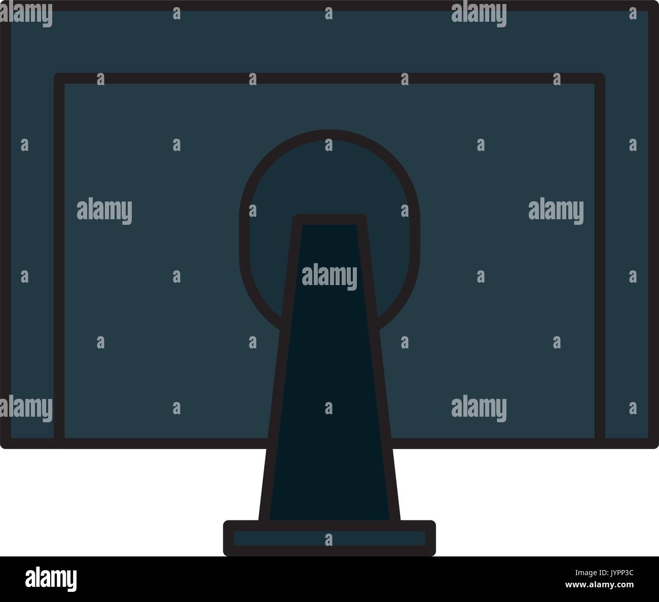 Back of monitor icon vector illustration design Stock Vector Image ...