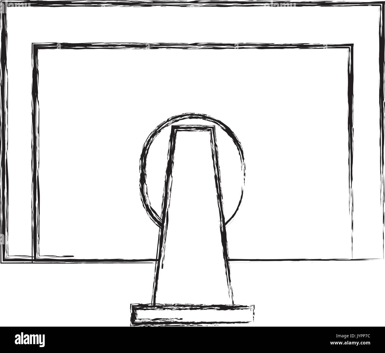 Back of monitor icon vector illustration design Stock Vector Image ...