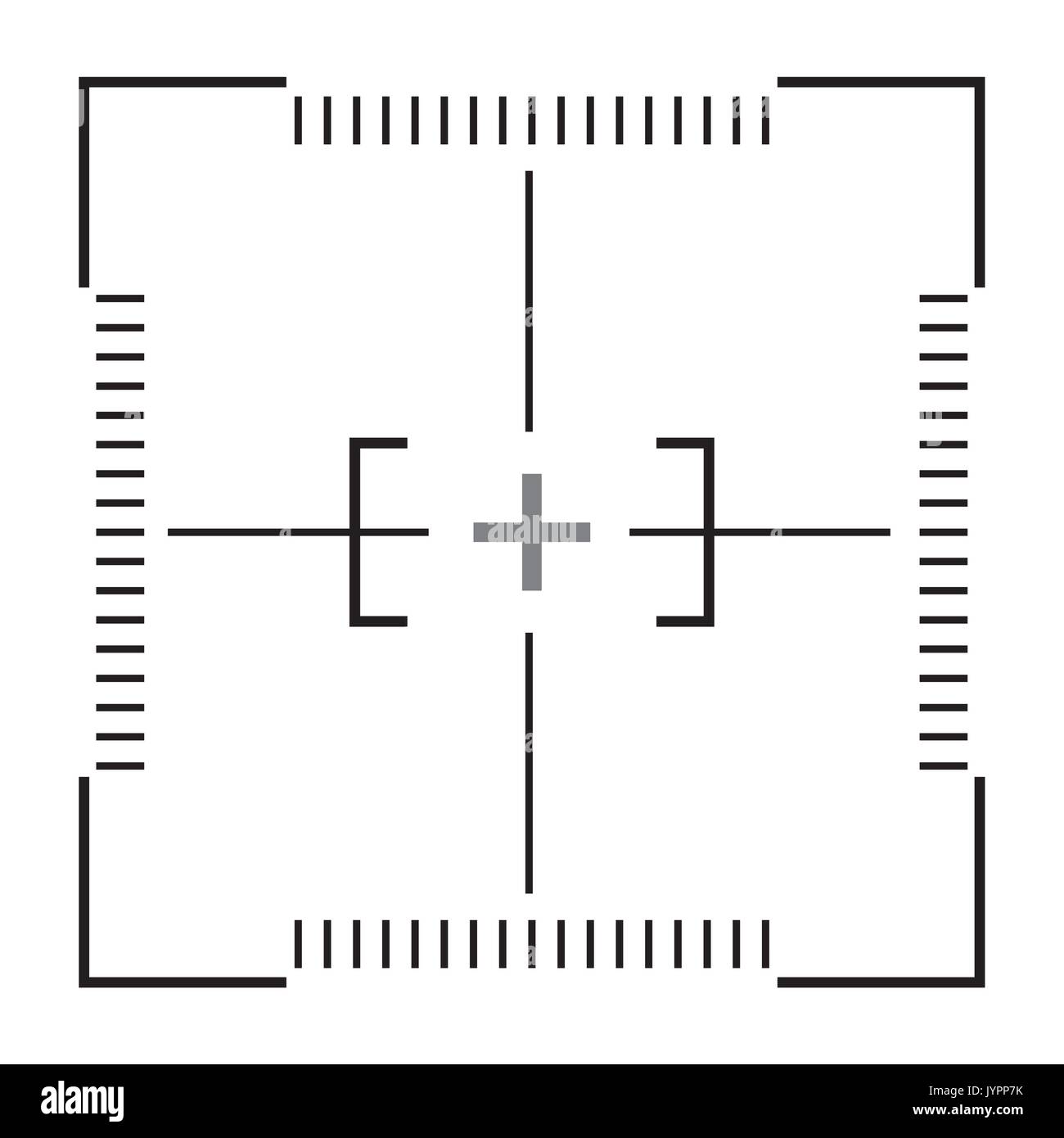 Template focusing screen camera Cut Out Stock Images & Pictures - Alamy