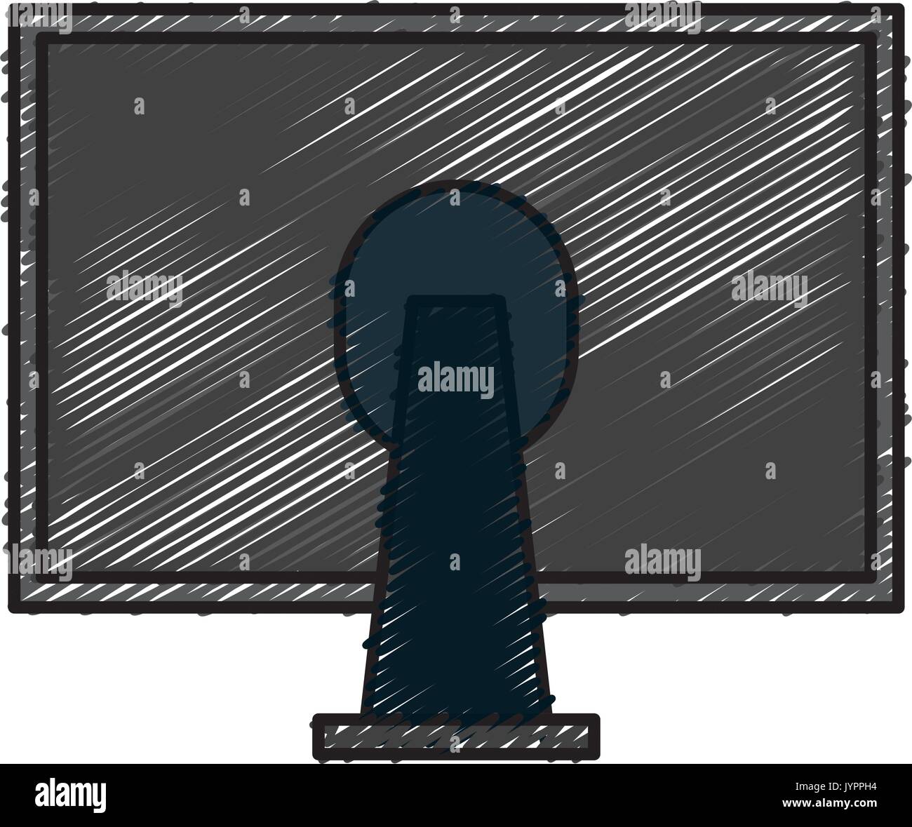 Back of monitor icon vector illustration design Stock Vector Image ...