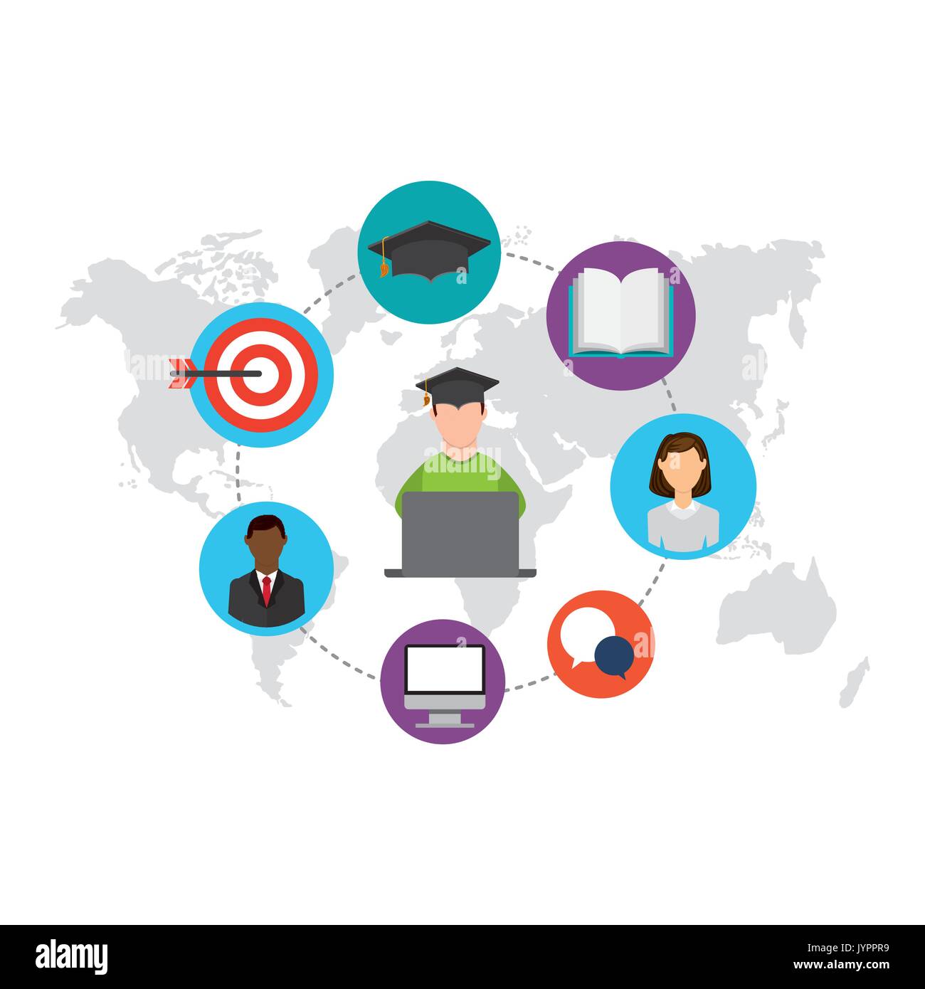 distance education design Stock Vector Image & Art - Alamy