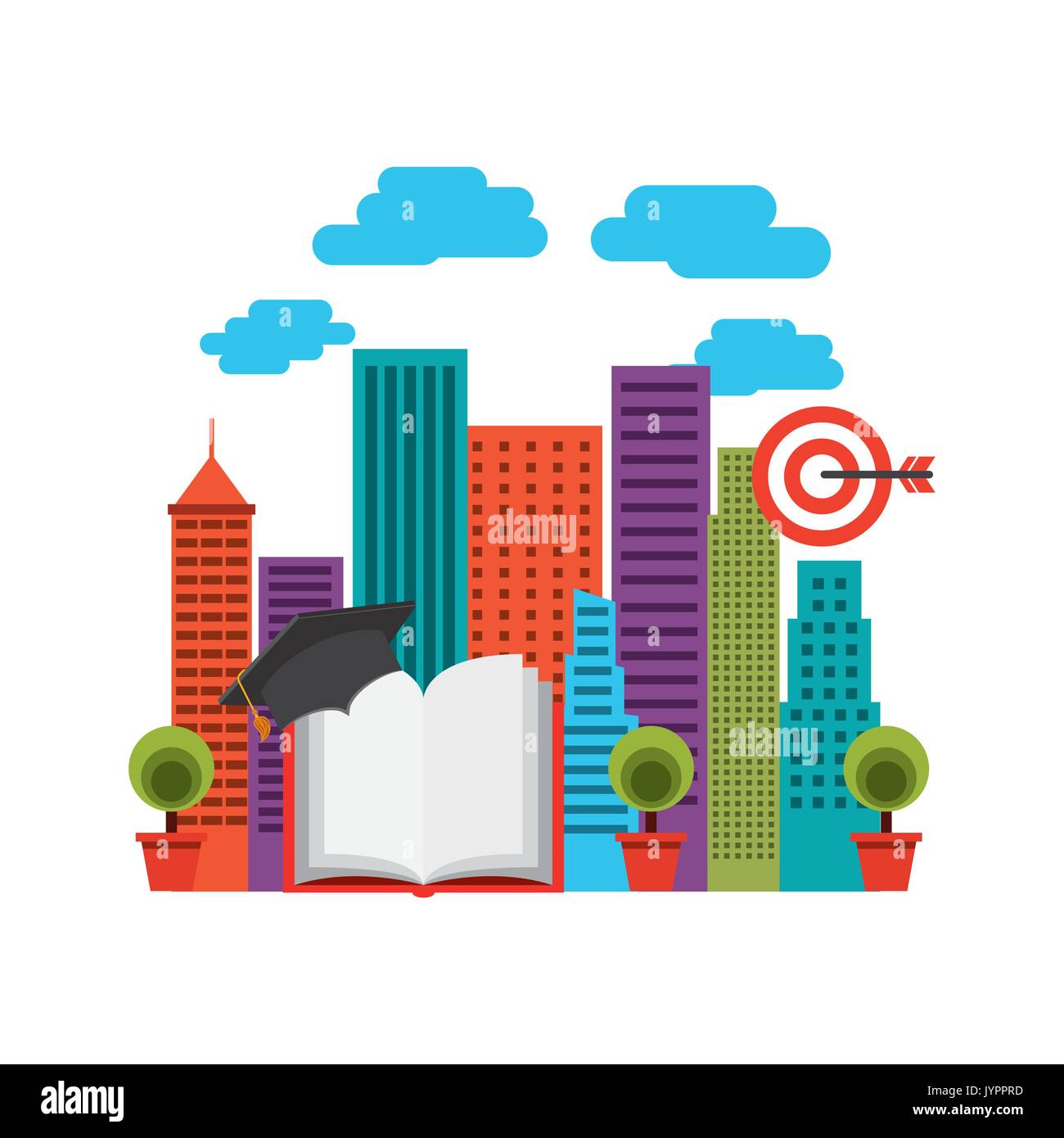 City at distance Cut Out Stock Images & Pictures - Alamy