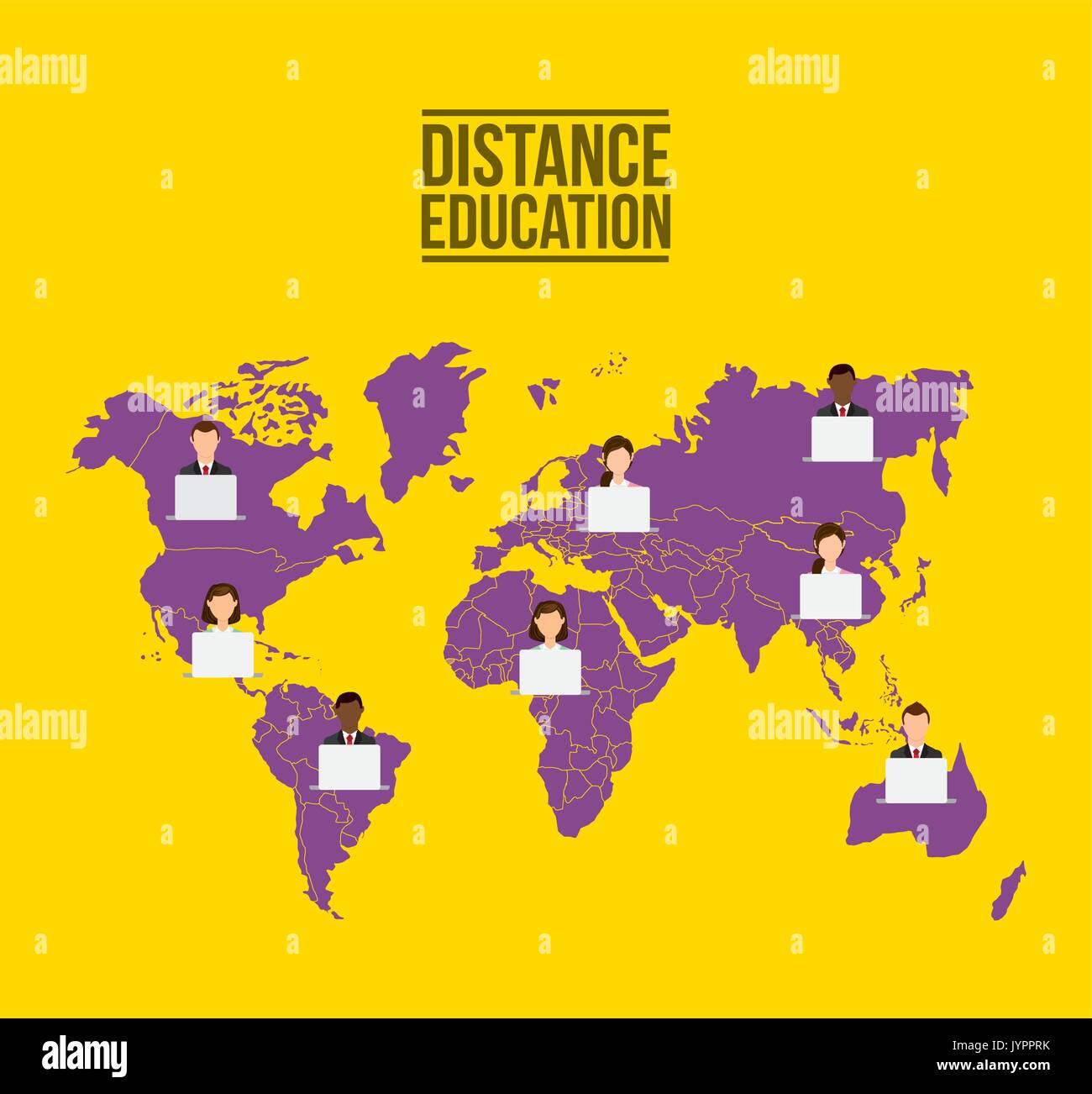distance education design Stock Vector Image & Art - Alamy