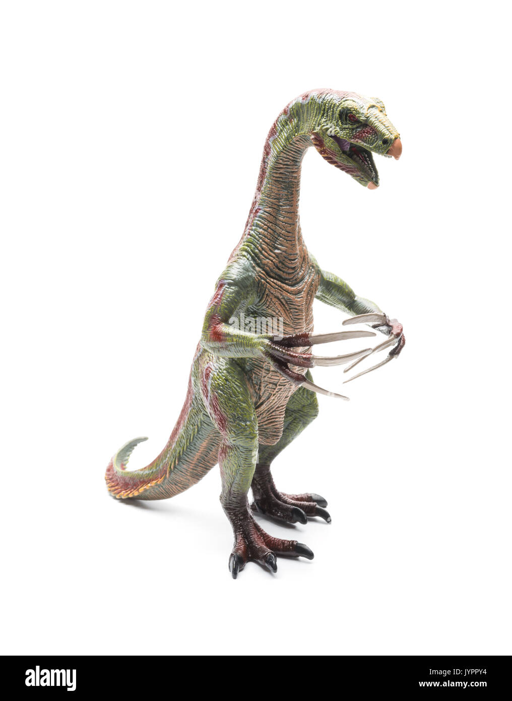 nothronychus toy on a white background Stock Photo - Alamy
