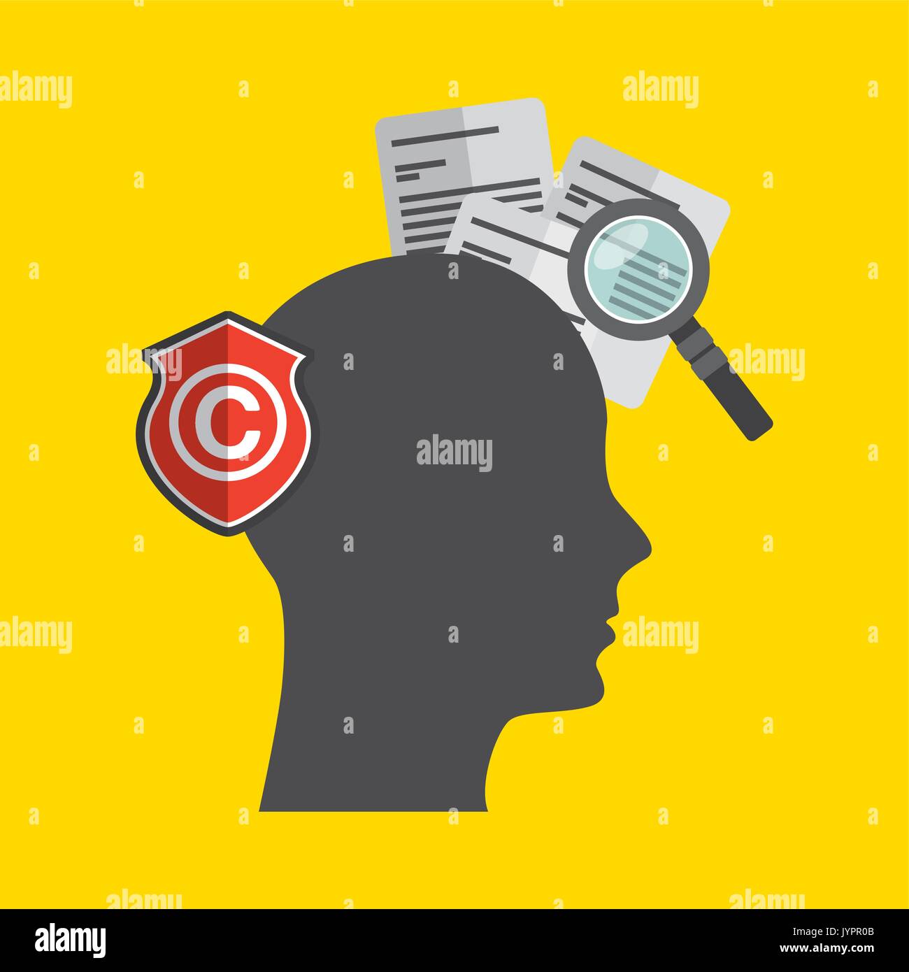 Shield copyright intellectual Stock Vector Images - Alamy