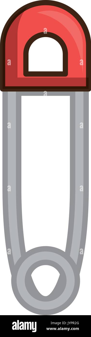 baby pin icon over white background vector illustration Stock Vector ...