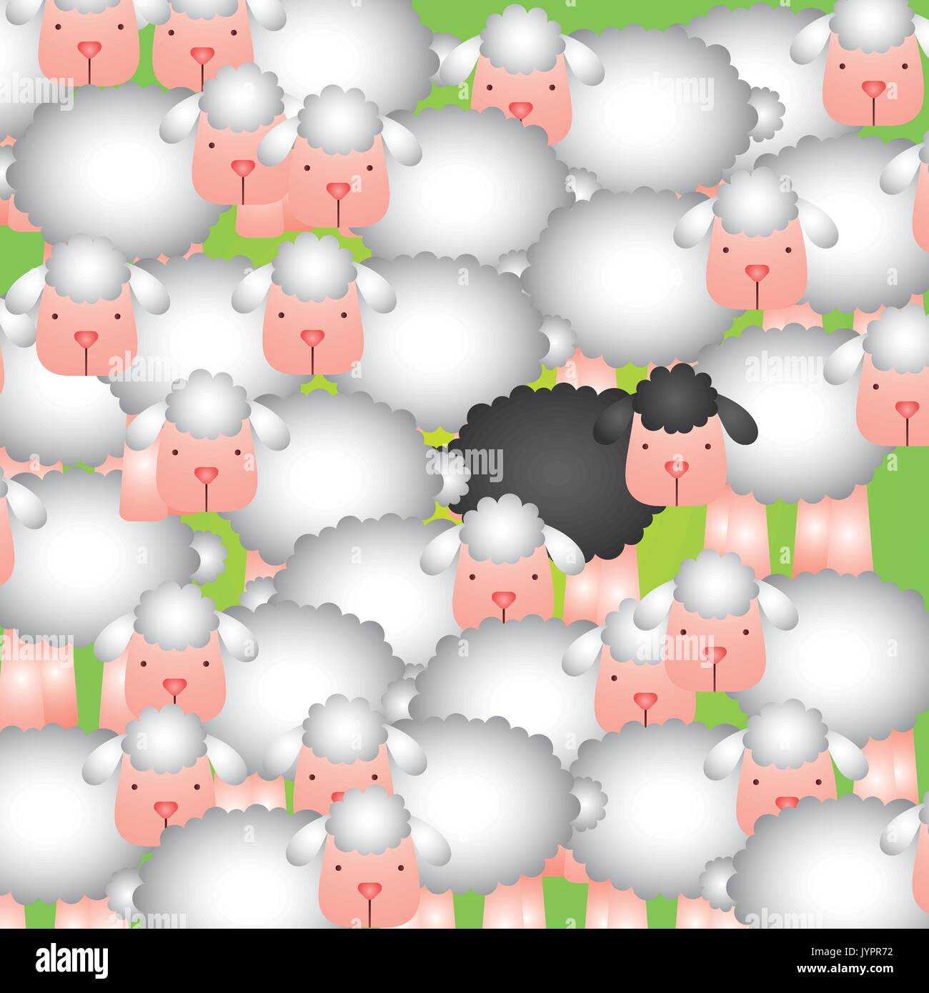 flock of sheep design Stock Vector Image & Art - Alamy