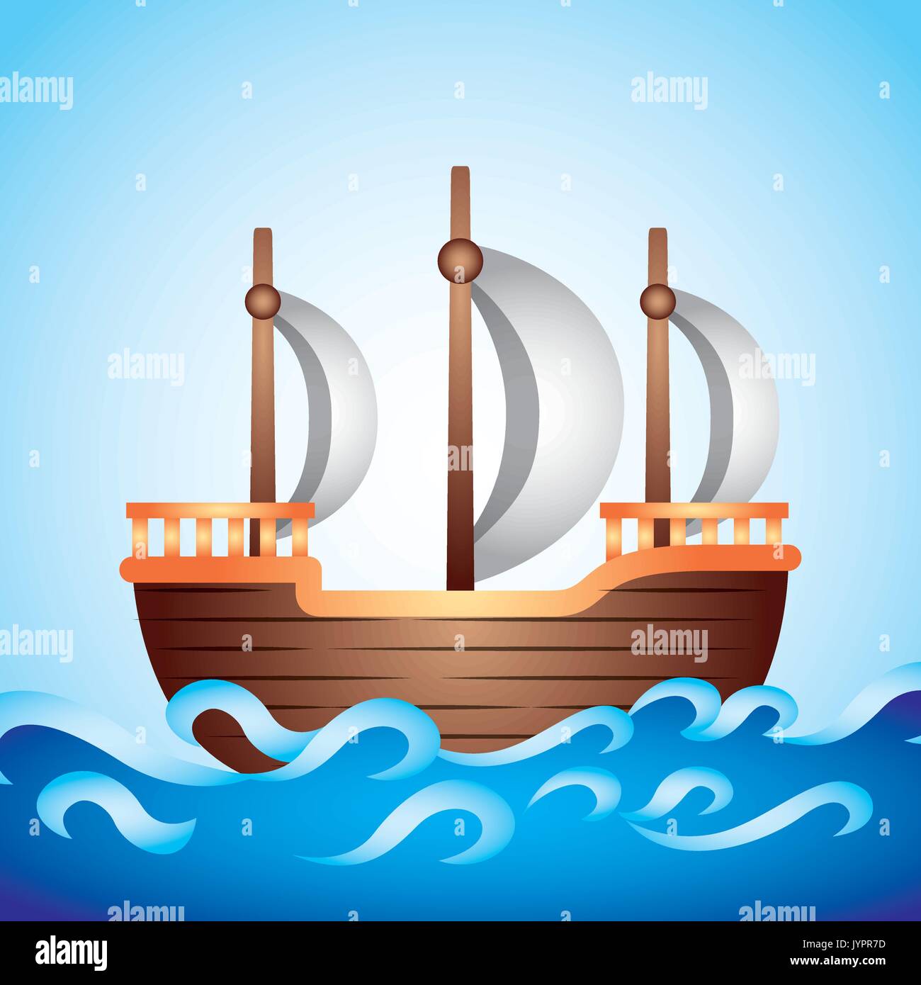 ship old design vector illustration Stock Vector Image & Art - Alamy