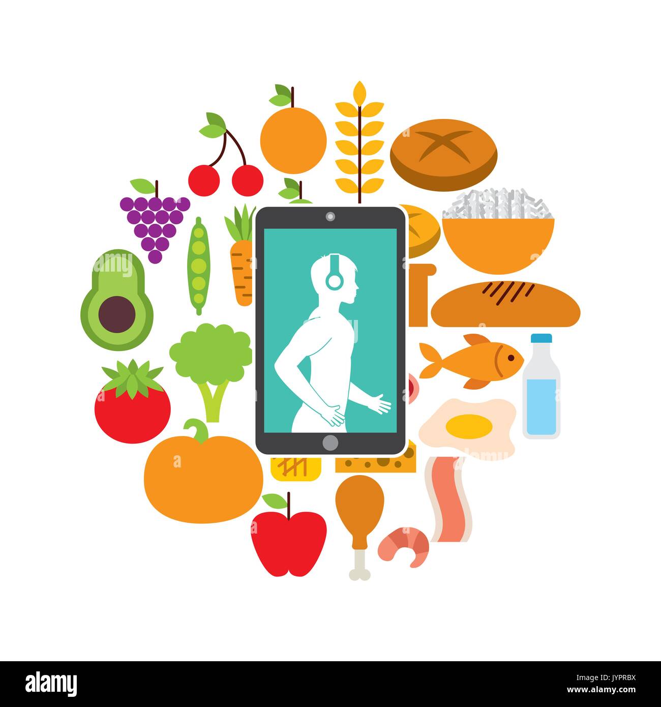 healthy lifestyle design Stock Vector Image & Art - Alamy