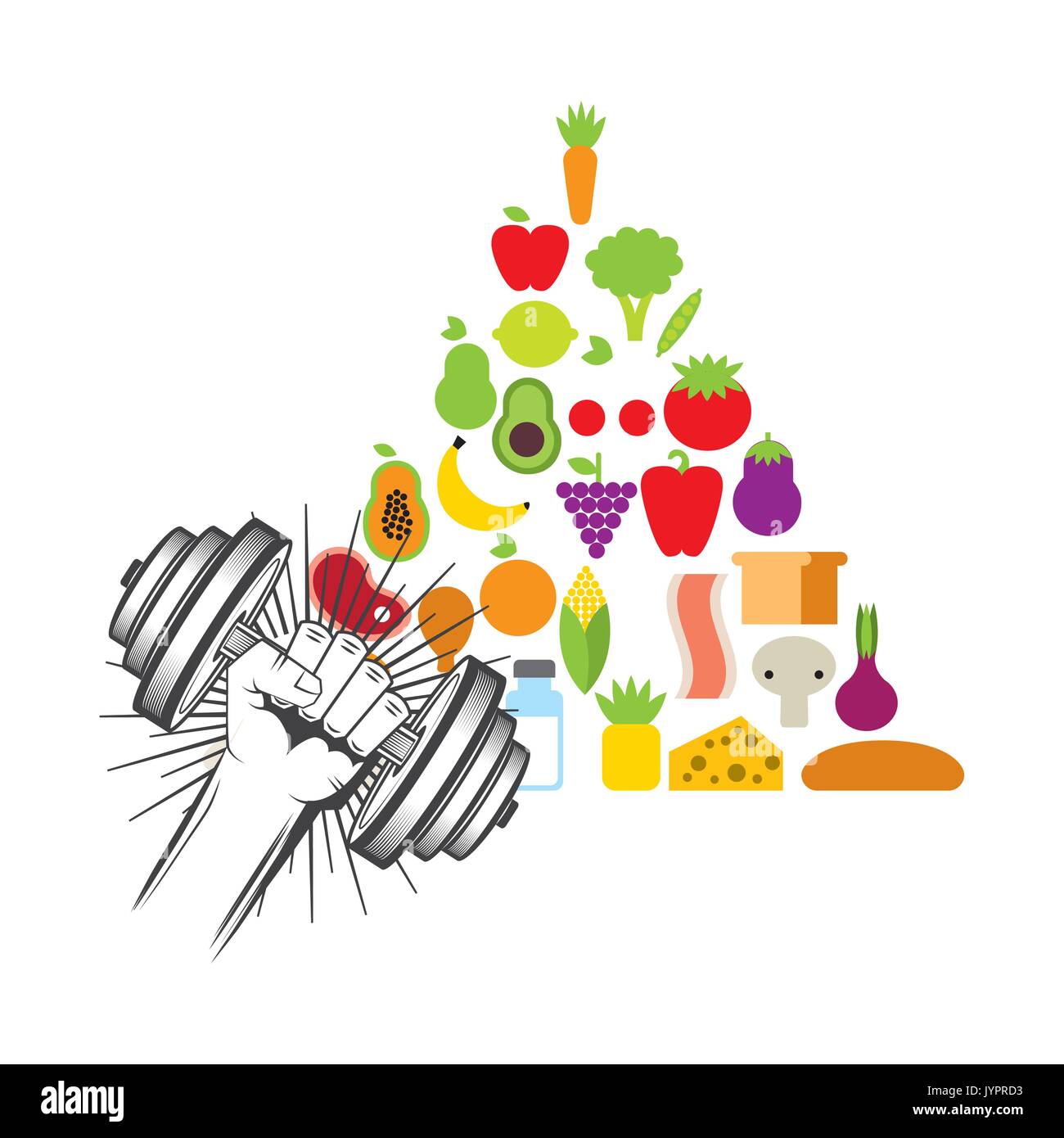 healthy lifestyle design Stock Vector Image & Art - Alamy