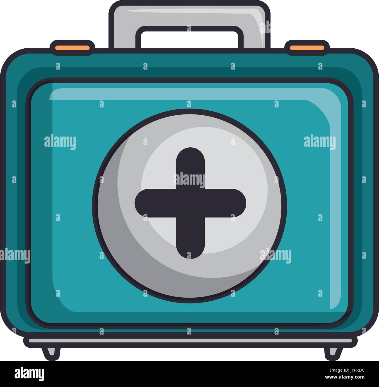 first aid kit icon over white background vector illustration Stock ...