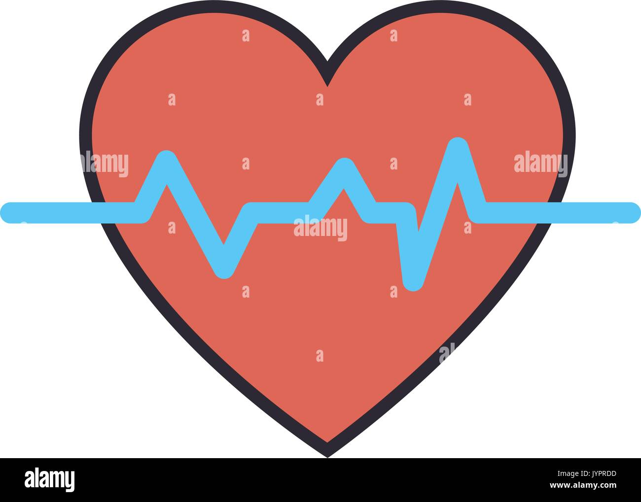 cardio heart icon over white background vector illustration Stock ...
