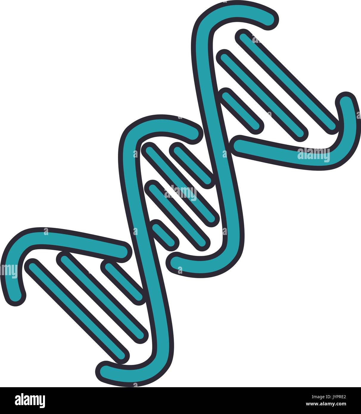 DNA chain icon over white background vector illustration Stock Vector ...