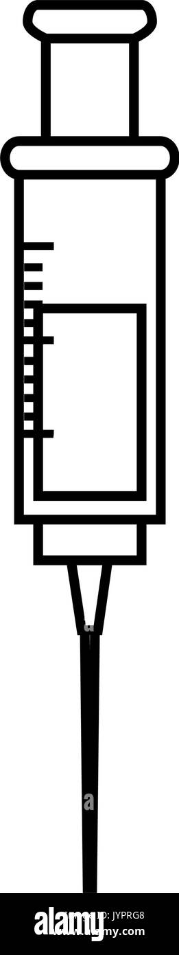 injection icon over white background vector illustration Stock Vector ...