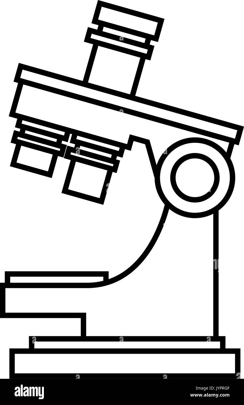 microscope icon over white background vector illustration Stock Vector ...