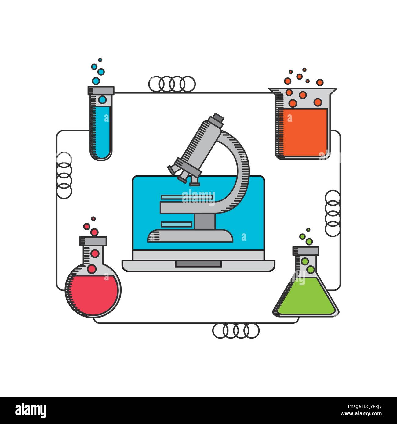 laboratory flat icon design Stock Vector Image & Art - Alamy