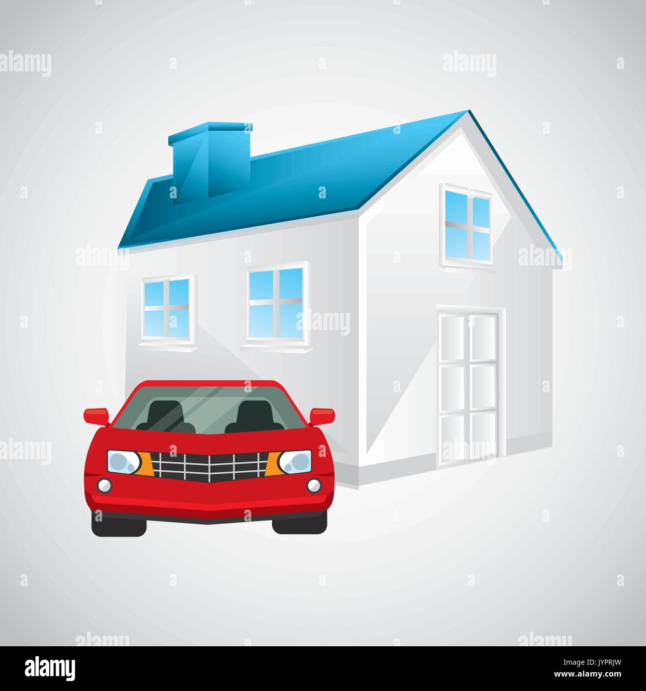 house and car design Stock Vector Image & Art - Alamy
