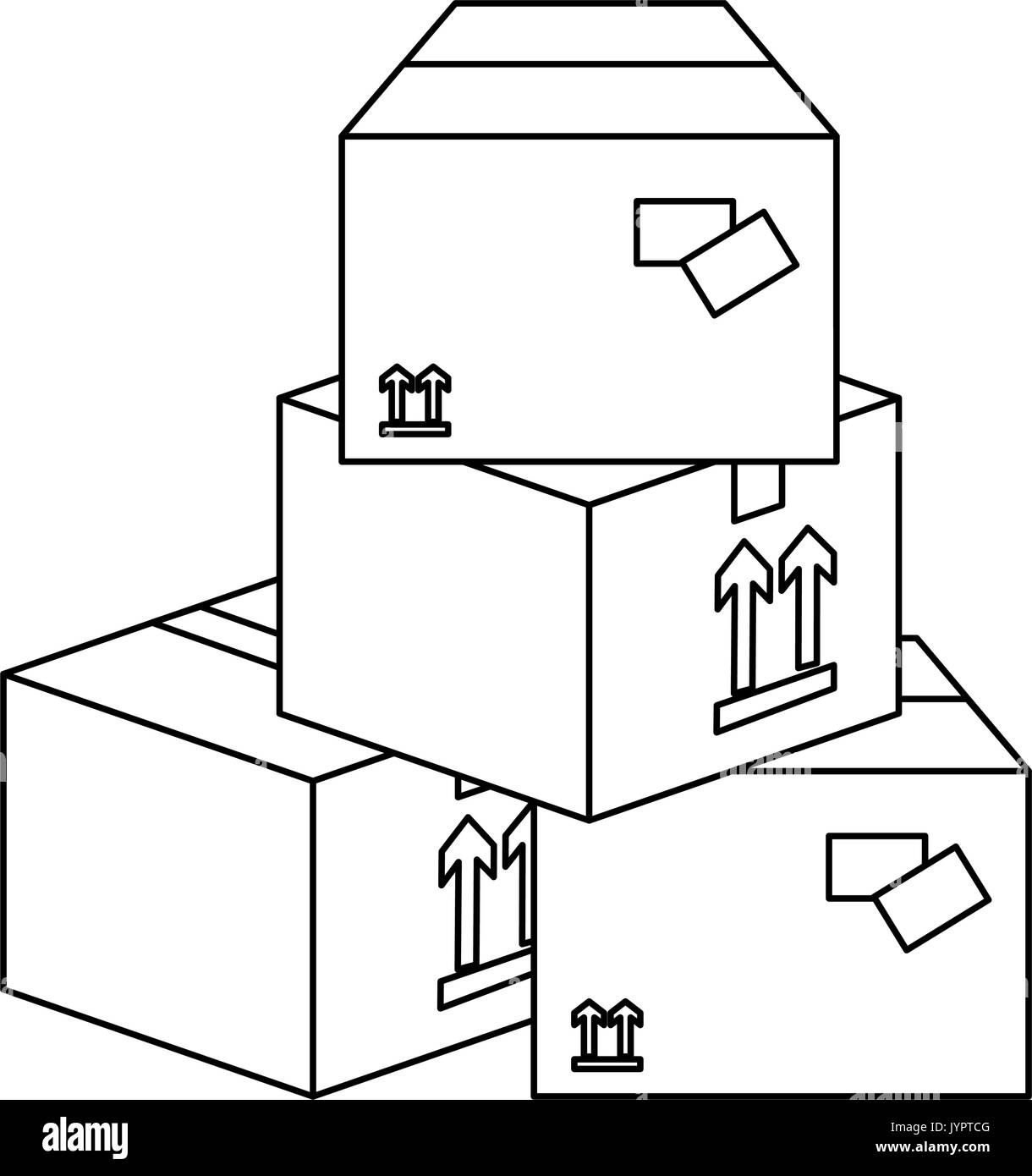 carton boxes icon Stock Vector Image & Art - Alamy