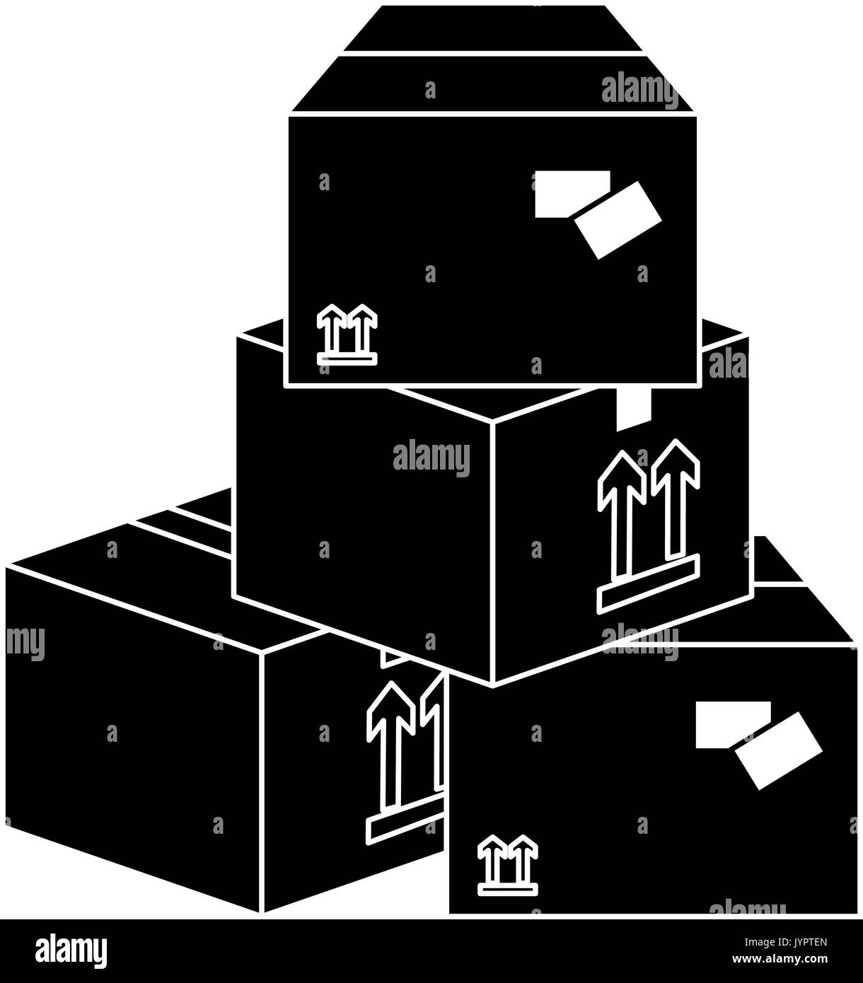 carton boxes icon Stock Vector Image & Art - Alamy