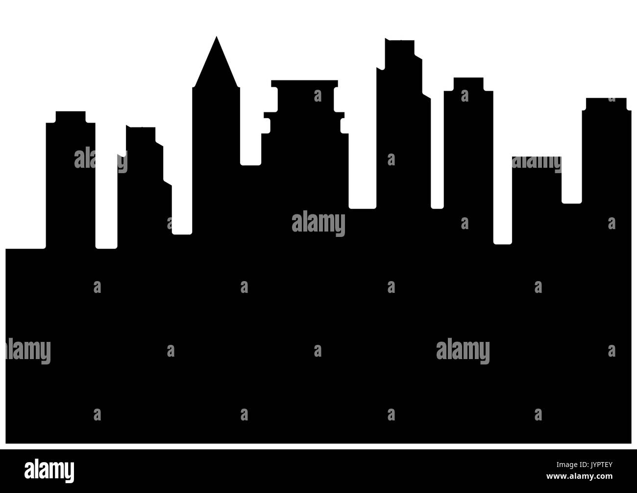 city buildings silhouette icon Stock Vector Image & Art - Alamy