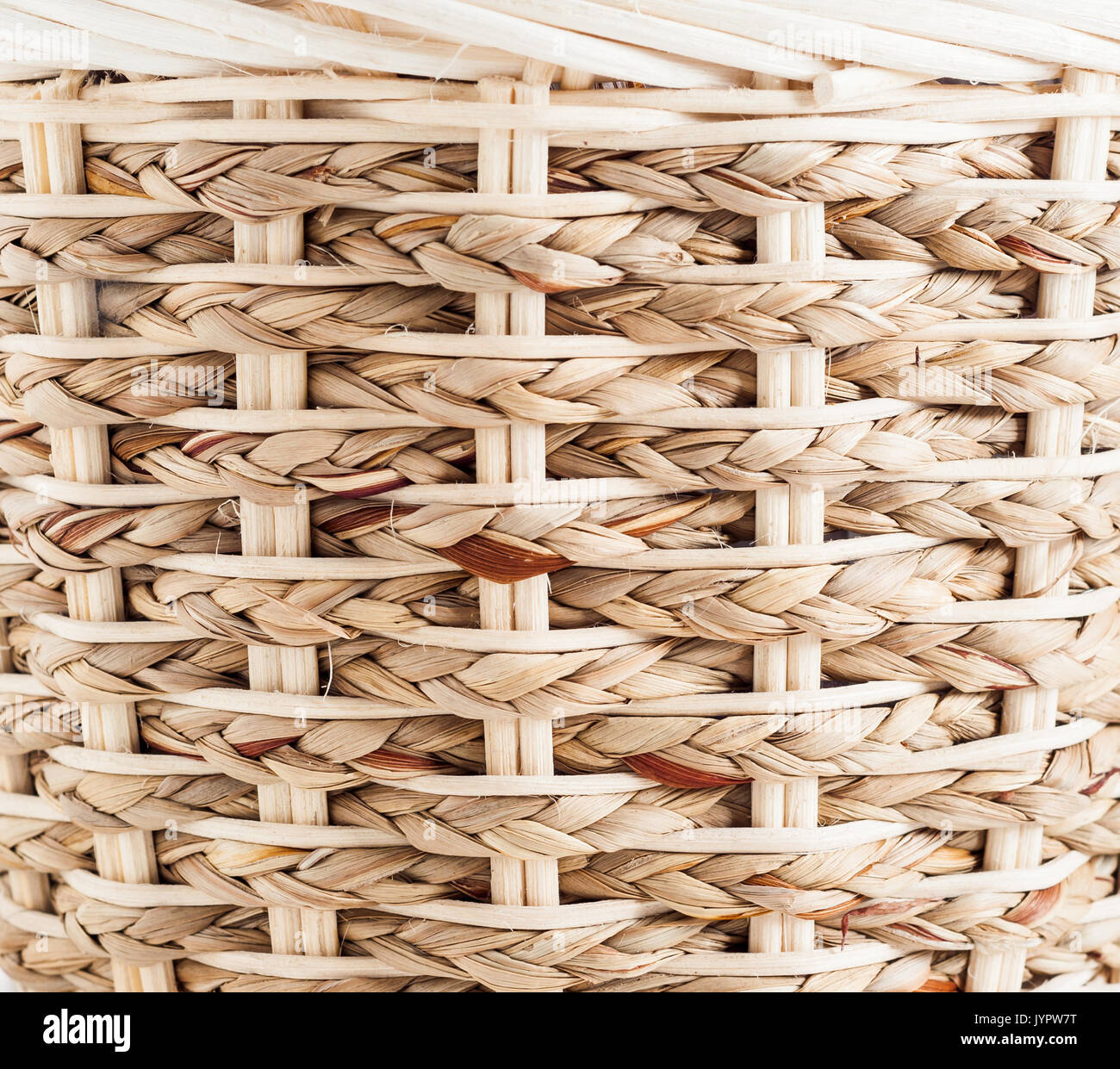 Vintage straw wicker basket background texture Stock Photo - Alamy