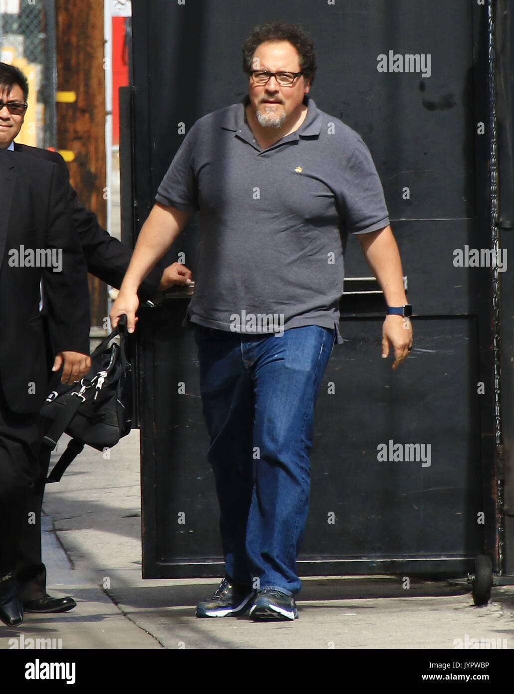 Jon Favreau arrives at the 'Jimmy Kimmel Live!' studios ahead of his ...
