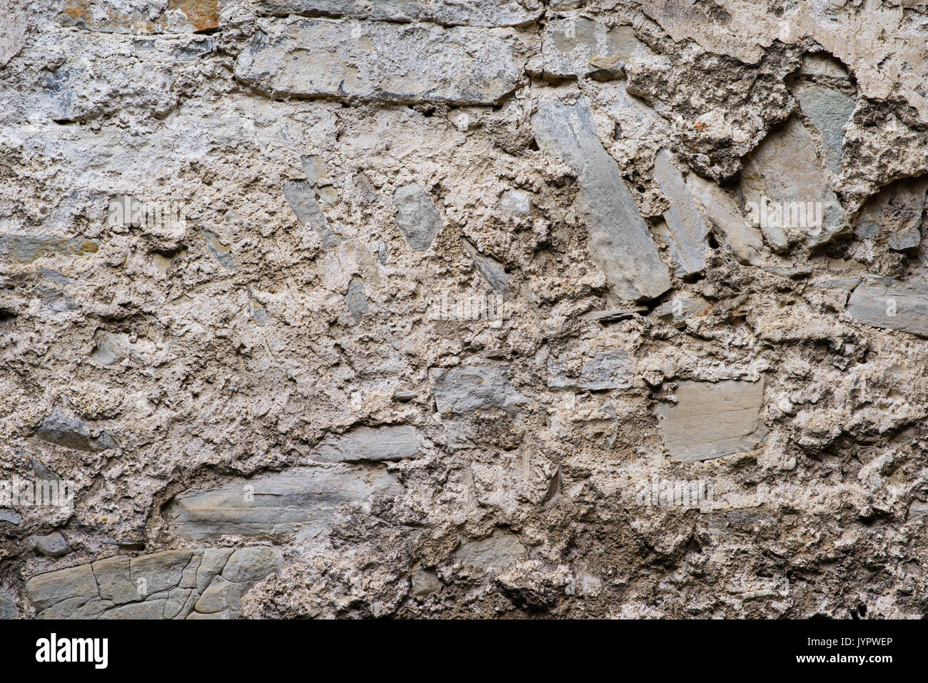 texture of old medieval castle wall made from gray stones Stock Photo ...