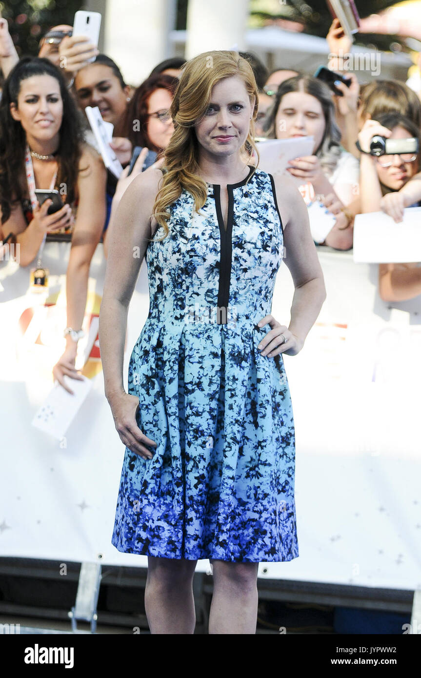 Amy Adams attends a photocall at the Giffoni Film Festival 2017 ...