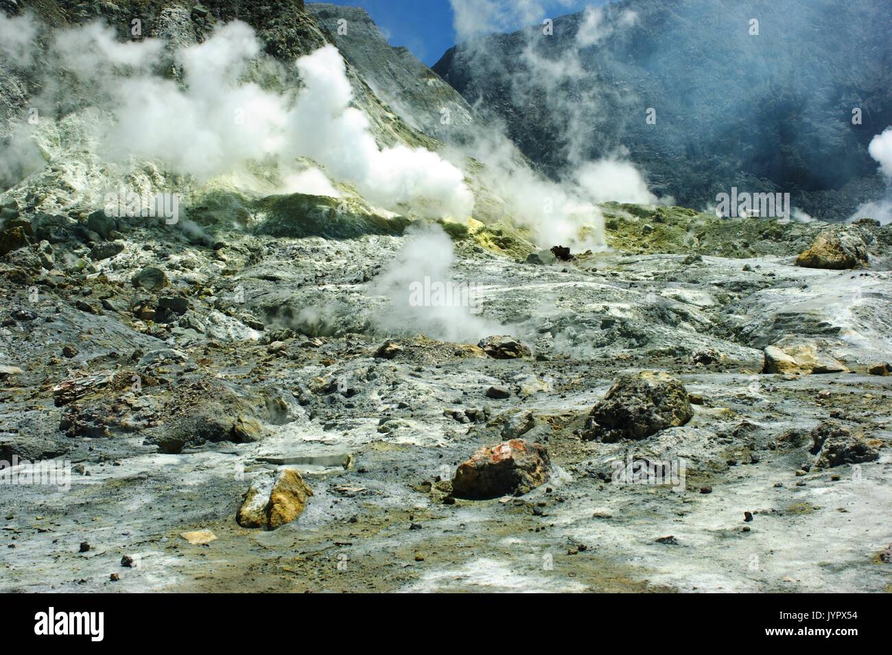 White Island, a live volcanic island off New Zealand Stock Photo - Alamy