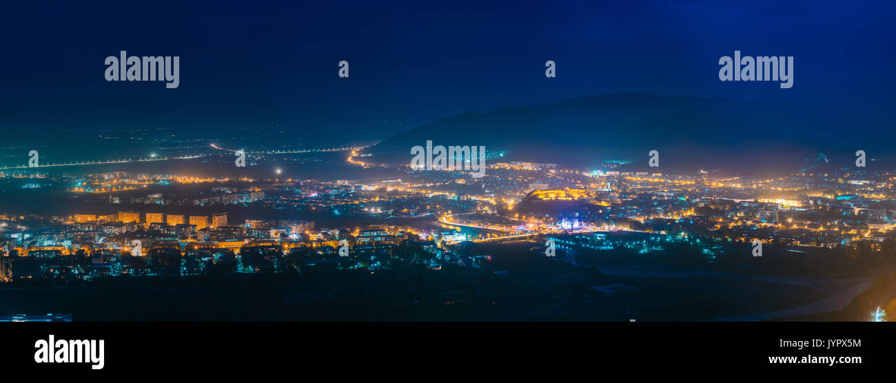 Gori, Shida Kartli Region, Georgia. Panorama Of Gori Cityscape In ...