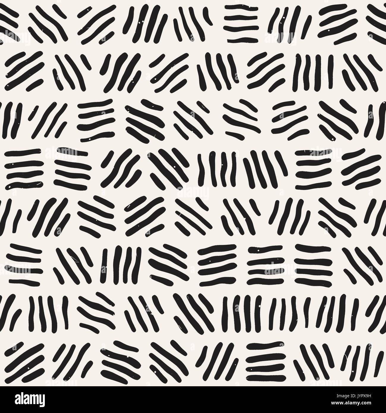 Seamless freehand pattern. Vector abstract rough lines background. Hand ...