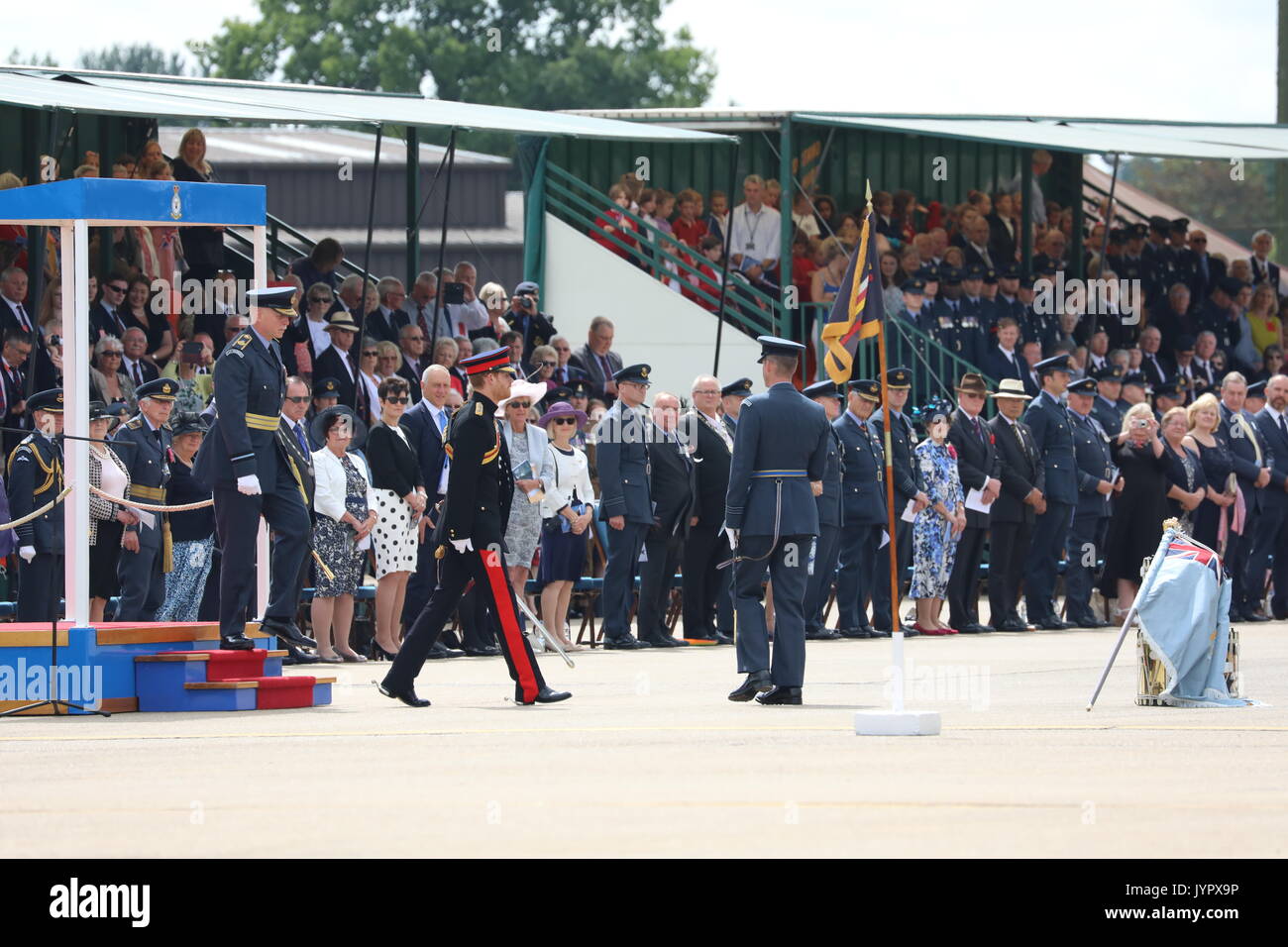 Prince Harry presents a new Colour to the RAF Regiment on behalf of Her ...