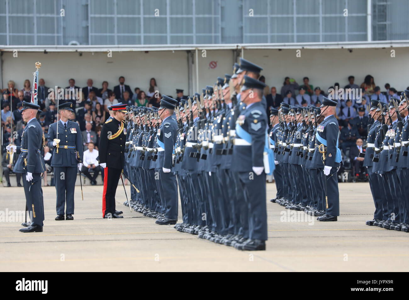 Prince Harry presents a new Colour to the RAF Regiment on behalf of Her ...