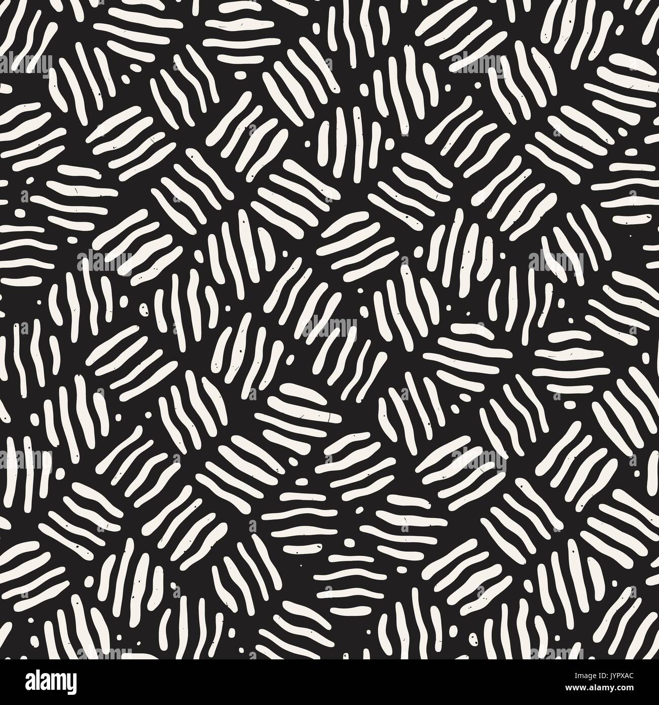 Seamless freehand pattern. Vector abstract rough lines background. Hand ...